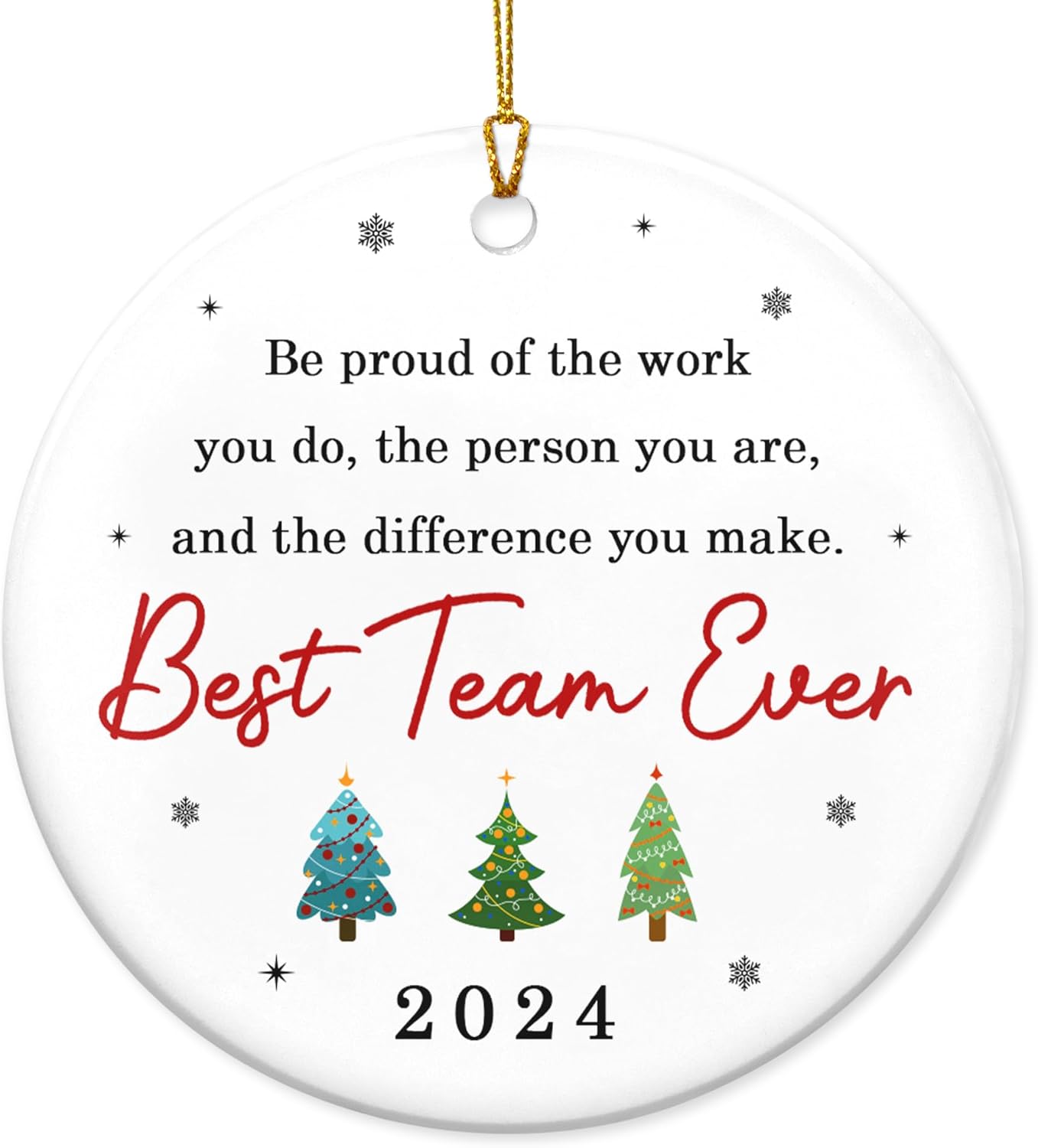Amazon.com: OASSIE Team Gifts for Employees, Christmas Ornaments 2024 ...