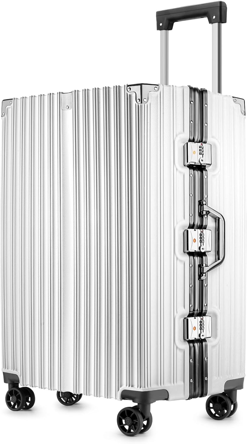 Amazon.com | SIATELOO Hard Shell Zipperless Carry On Luggage ...