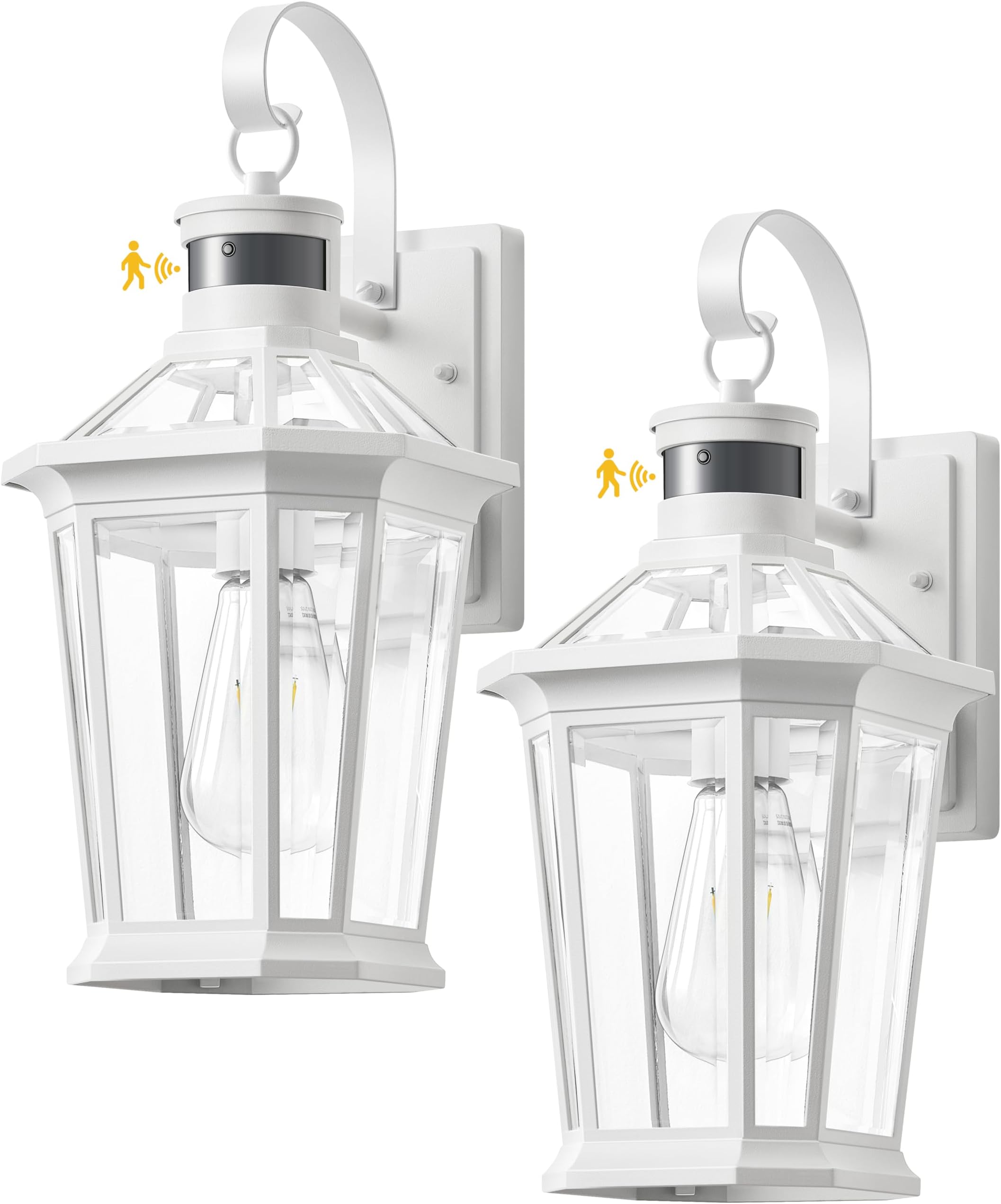 FLEDAVID Motion Sensor Outdoor Wall Light Fixtures Dusk to Dawn ...