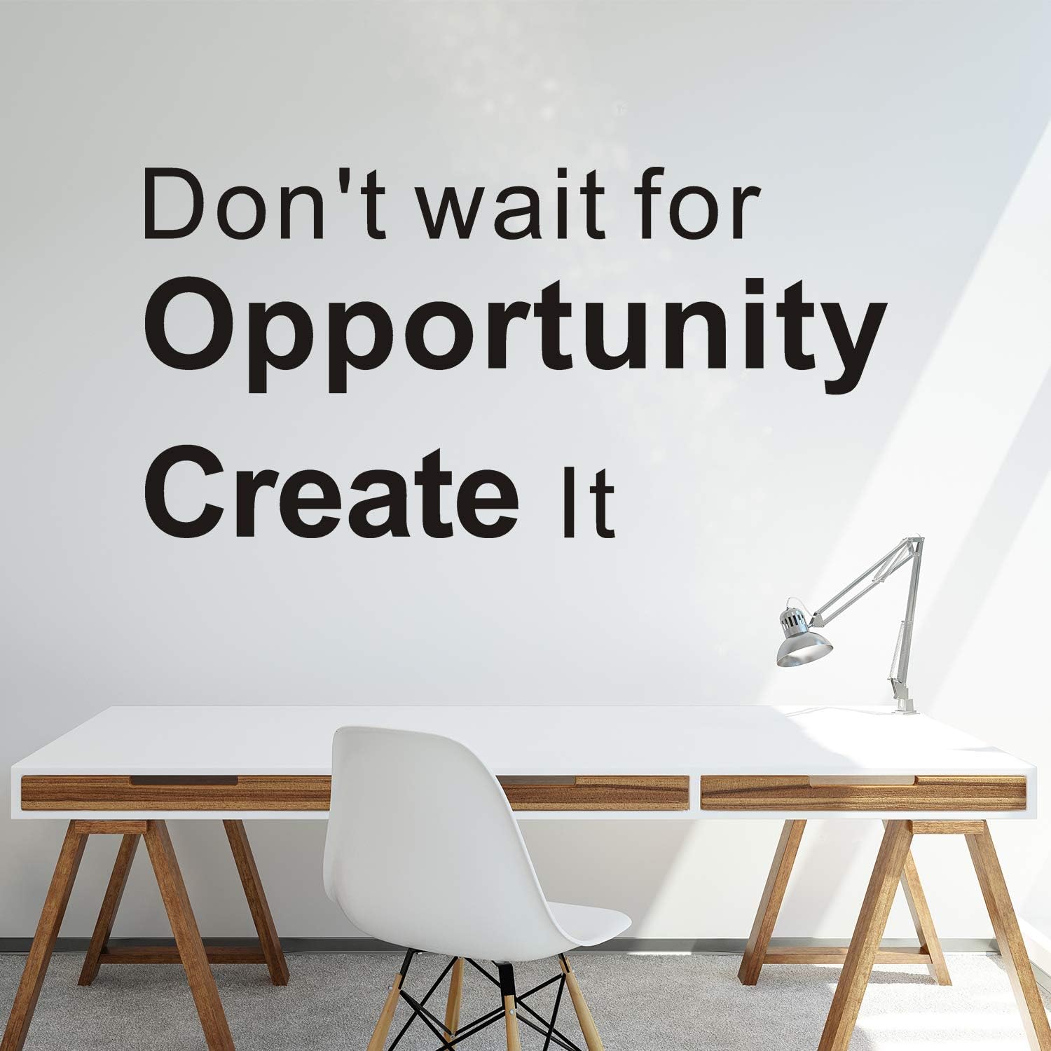 Amazon.com: VODOE Quote Wall Decals, Office Wall Decals, Work ...