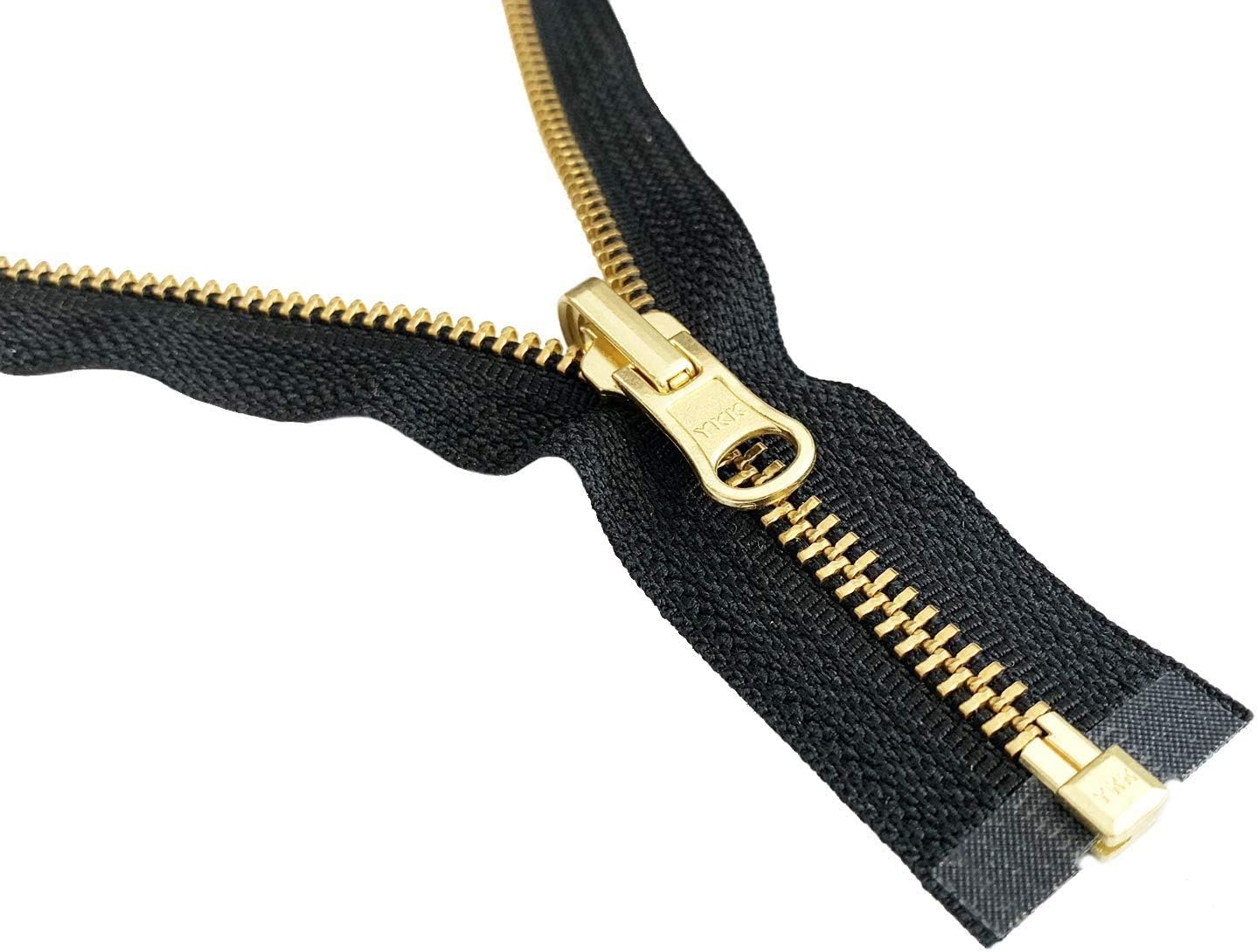 Amazon.com: #5 Brass YKK Jacket Reversible Separating Zipper - Choose ...