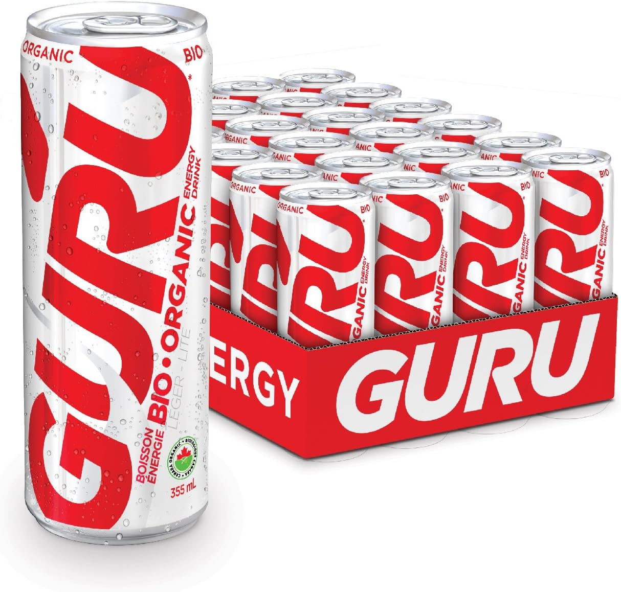 GURU Plant-Based Lite Energy Drink | Only 20 Calories | Recharge with ...