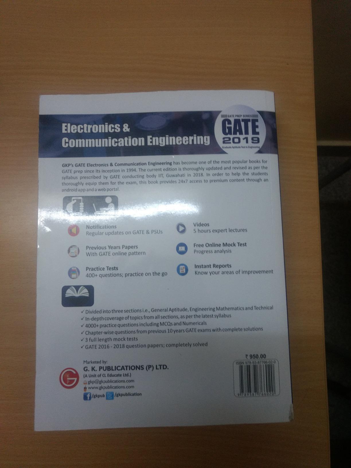 Buy Gate Guide Electronics and Communication Engineering 2019 Book ...