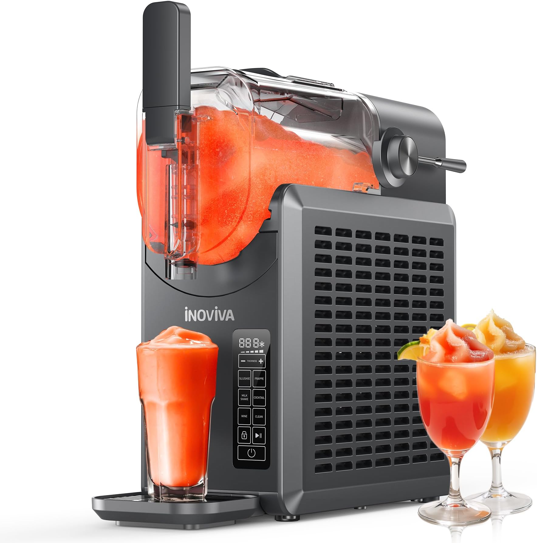 Amazon.de: KLAMER Slush Maschine, mit 5 smarten Programmen: Slushie ...