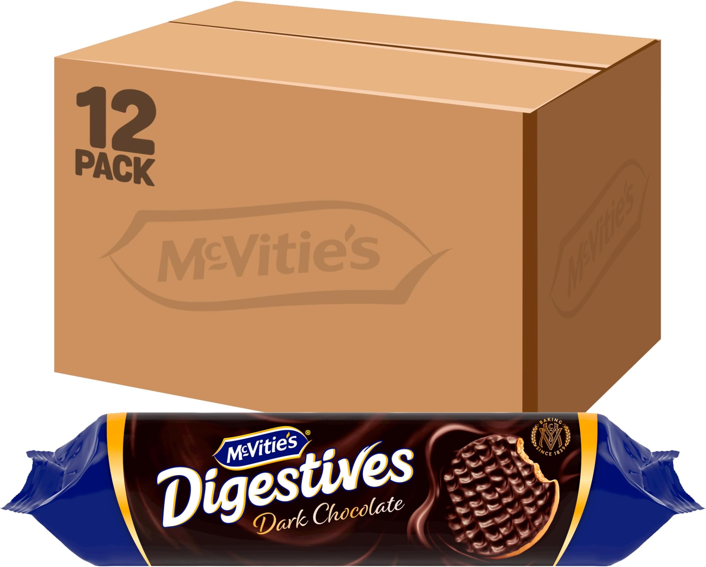 Amazon.com : McVitie's Digestives Biscuits, Dark Chocolate, 433g ...