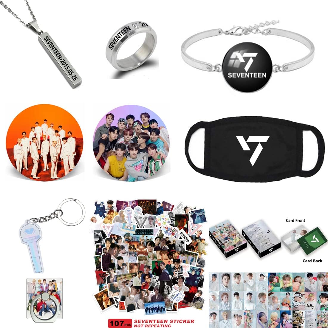 YX&ST SEVENTEEN Merchandise Set, SEVENTEEN Photocard, Stickers ...