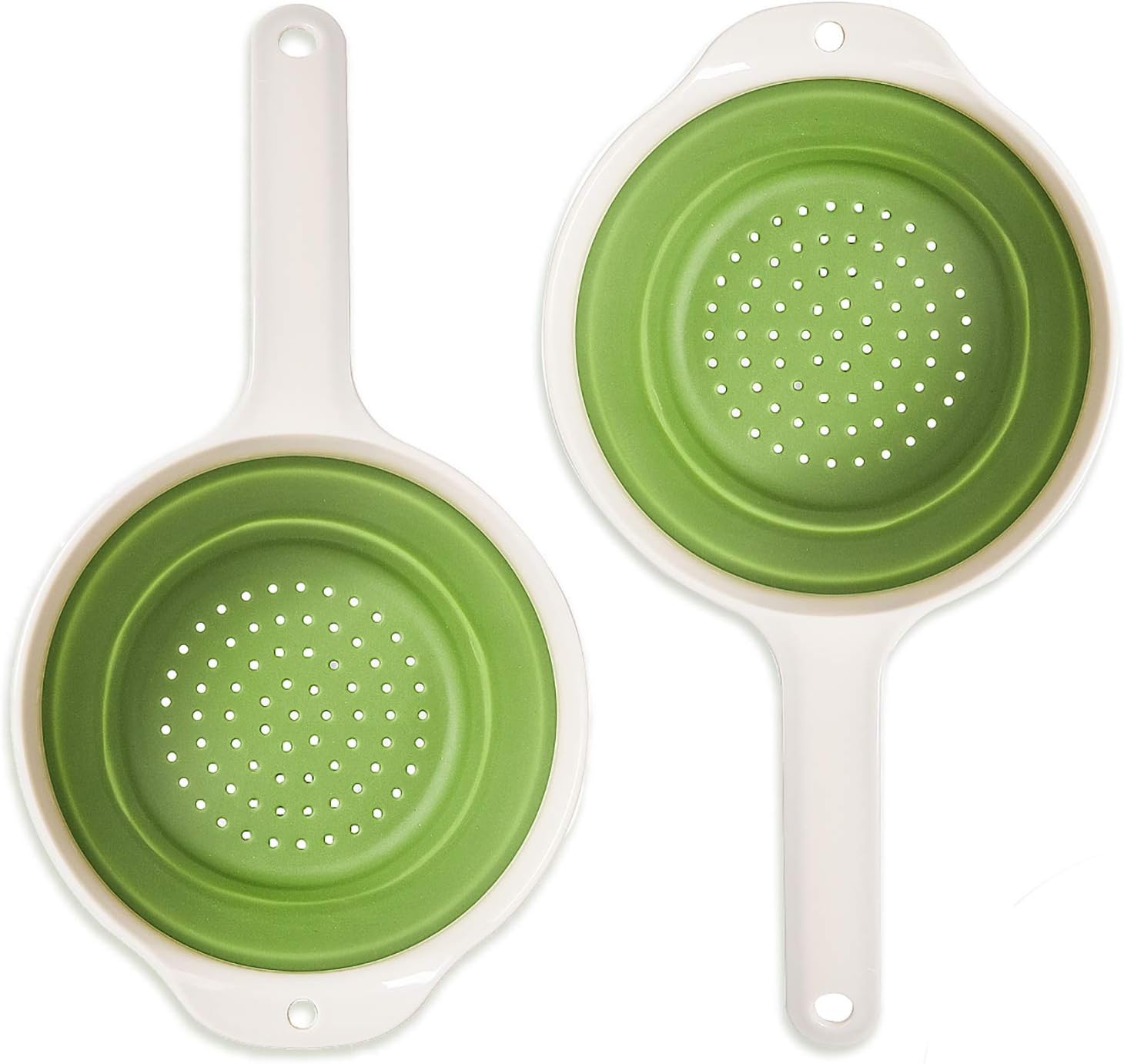 Amazon.com: WELLAND 16" Silicone Collapsible Colander with Handles ...