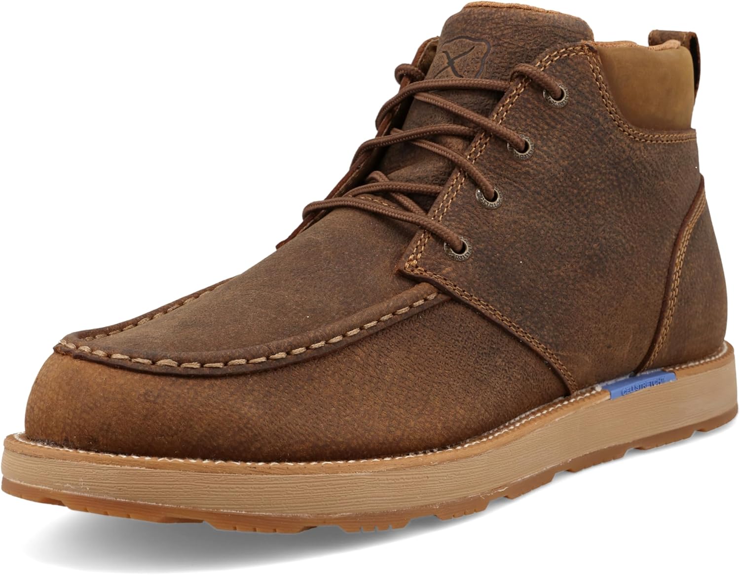 Amazon.com | Twisted X Men's 6" CellStretch Wedge Sole Boot, Moc Toe ...