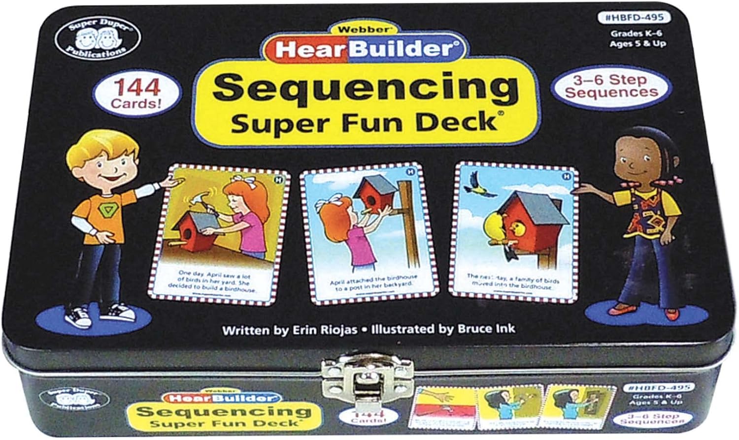 Amazon.com: Super Duper Publications HearBuilder Sequencing Flash Card ...
