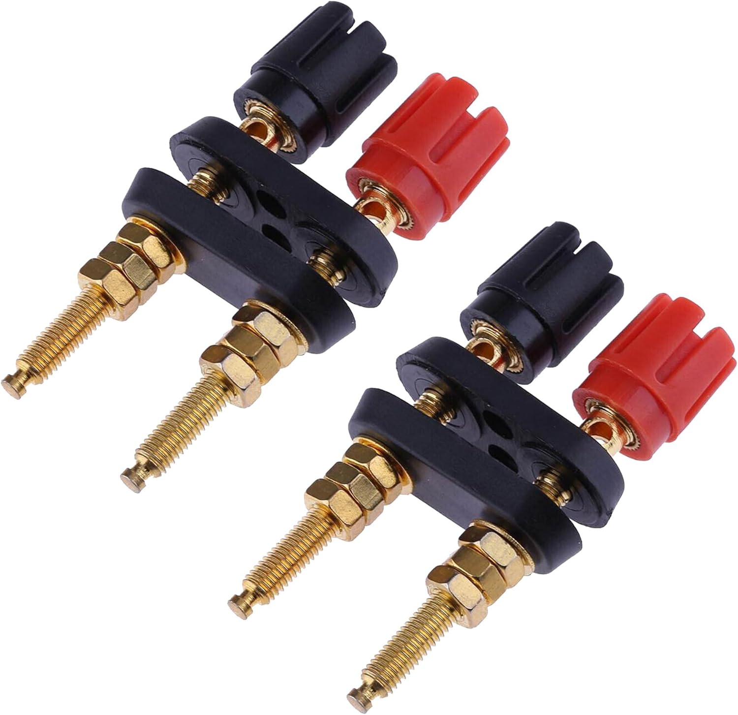 Amazon.com: 2pcs Extended Speaker Banana Plug Binding Post Terminal ...