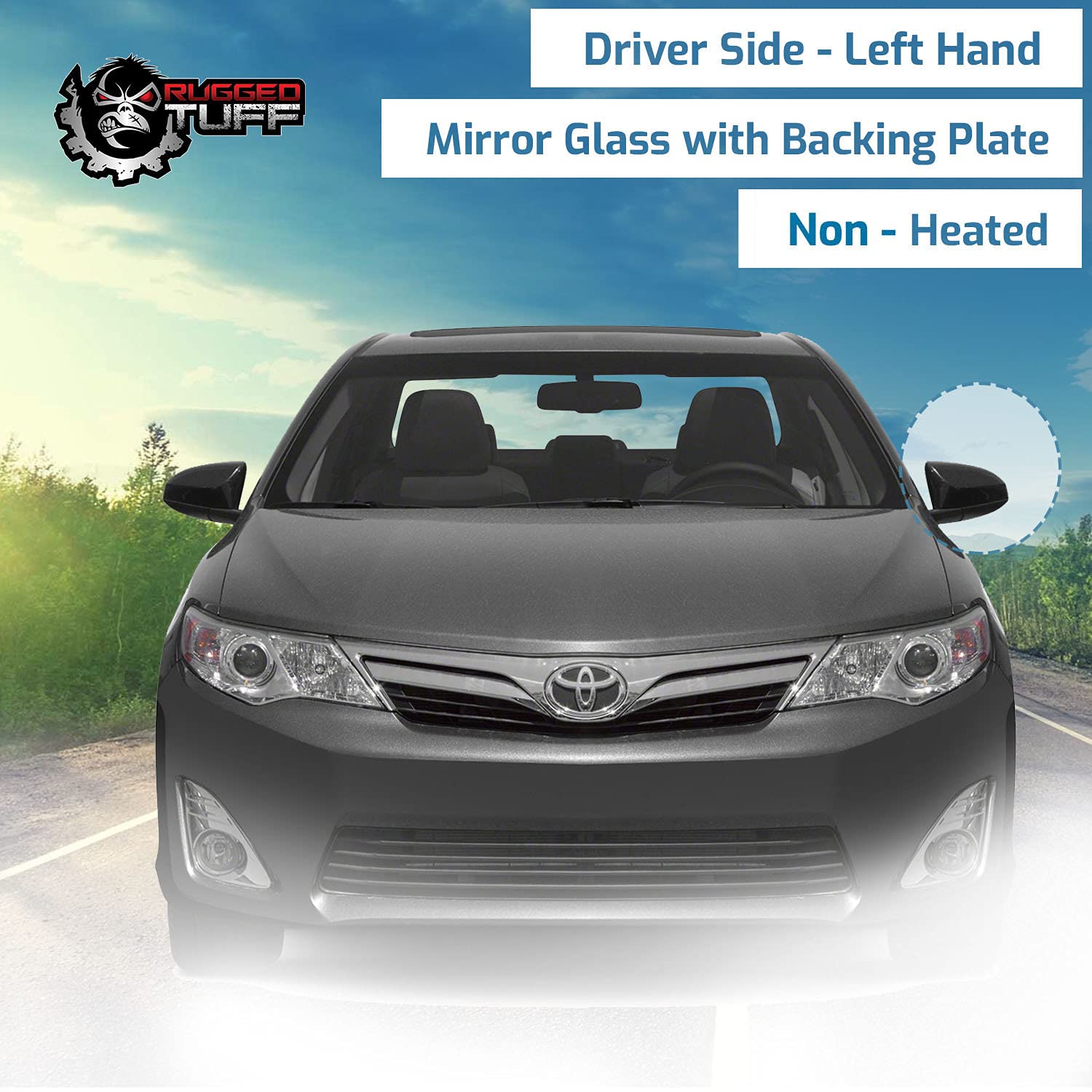 Exterior Mirrors For Toyota Camry Left Side Mirror Glass For 2007–2012 ...