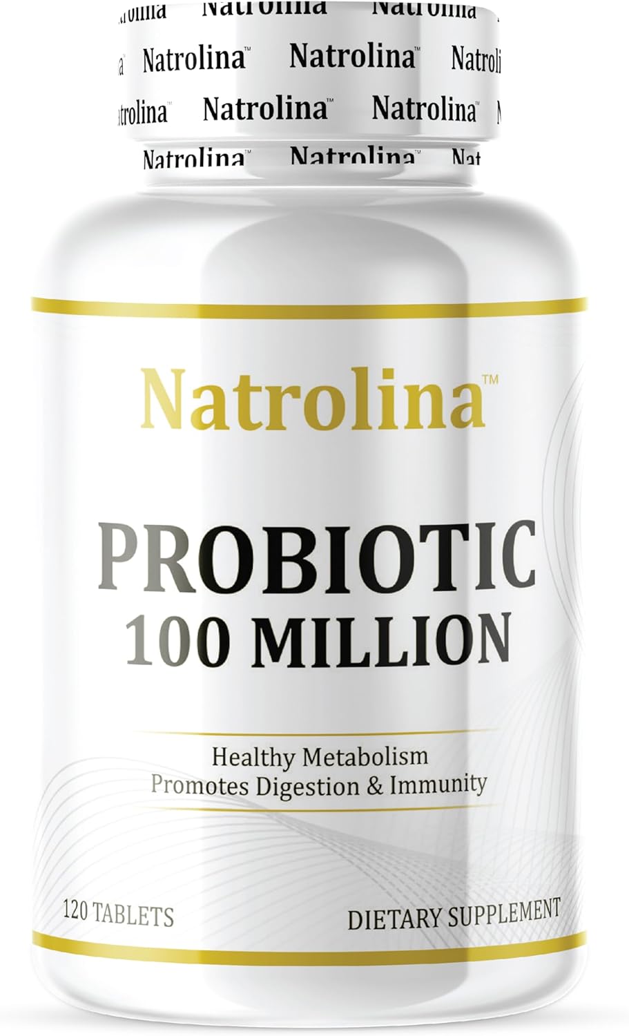 Natrolina Organics Advanced Probiotic Acidophilus 100 Million CFU per ...