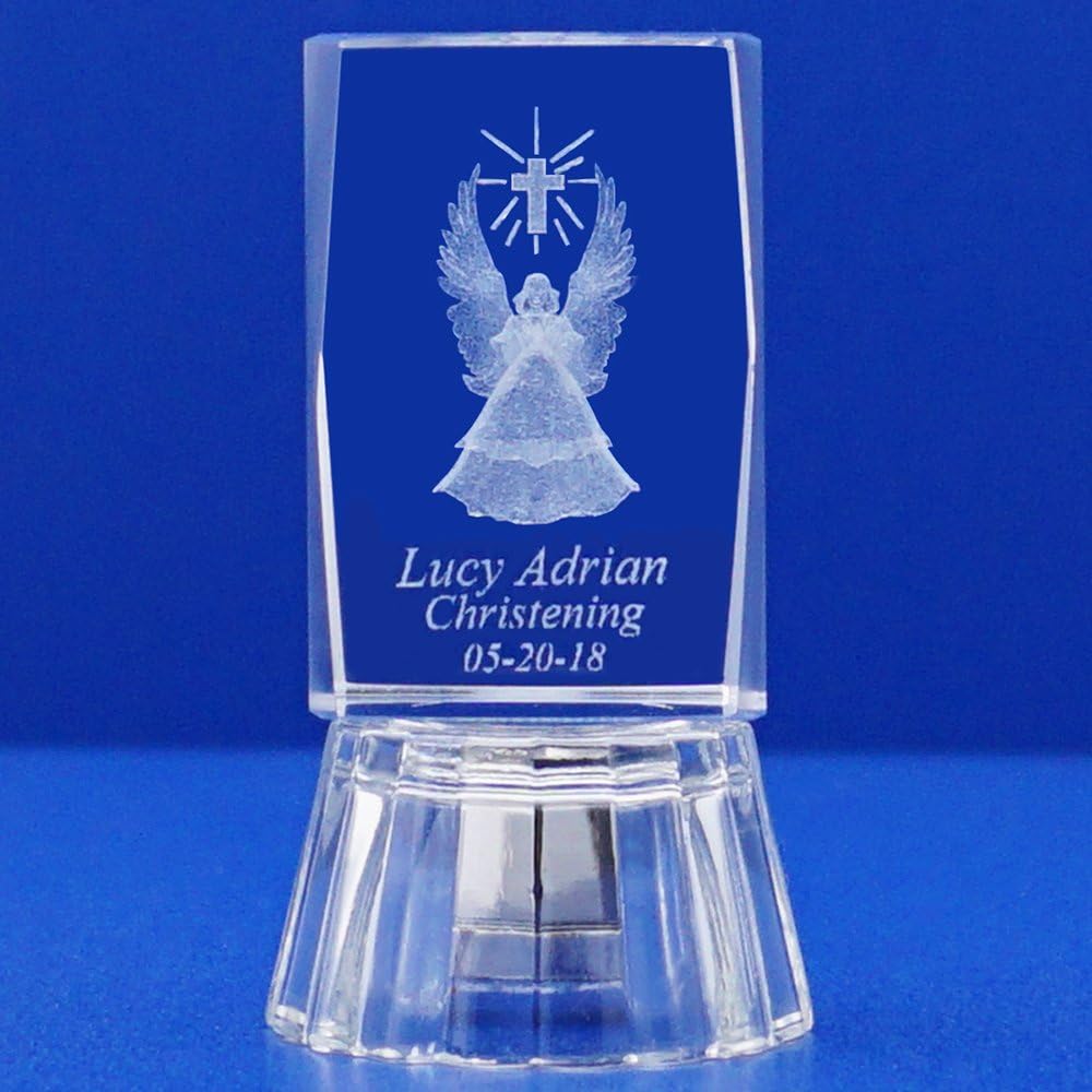 Amazon.com: Baptism Communion Favor 12PCS - Praying Angel Crystal Glass ...