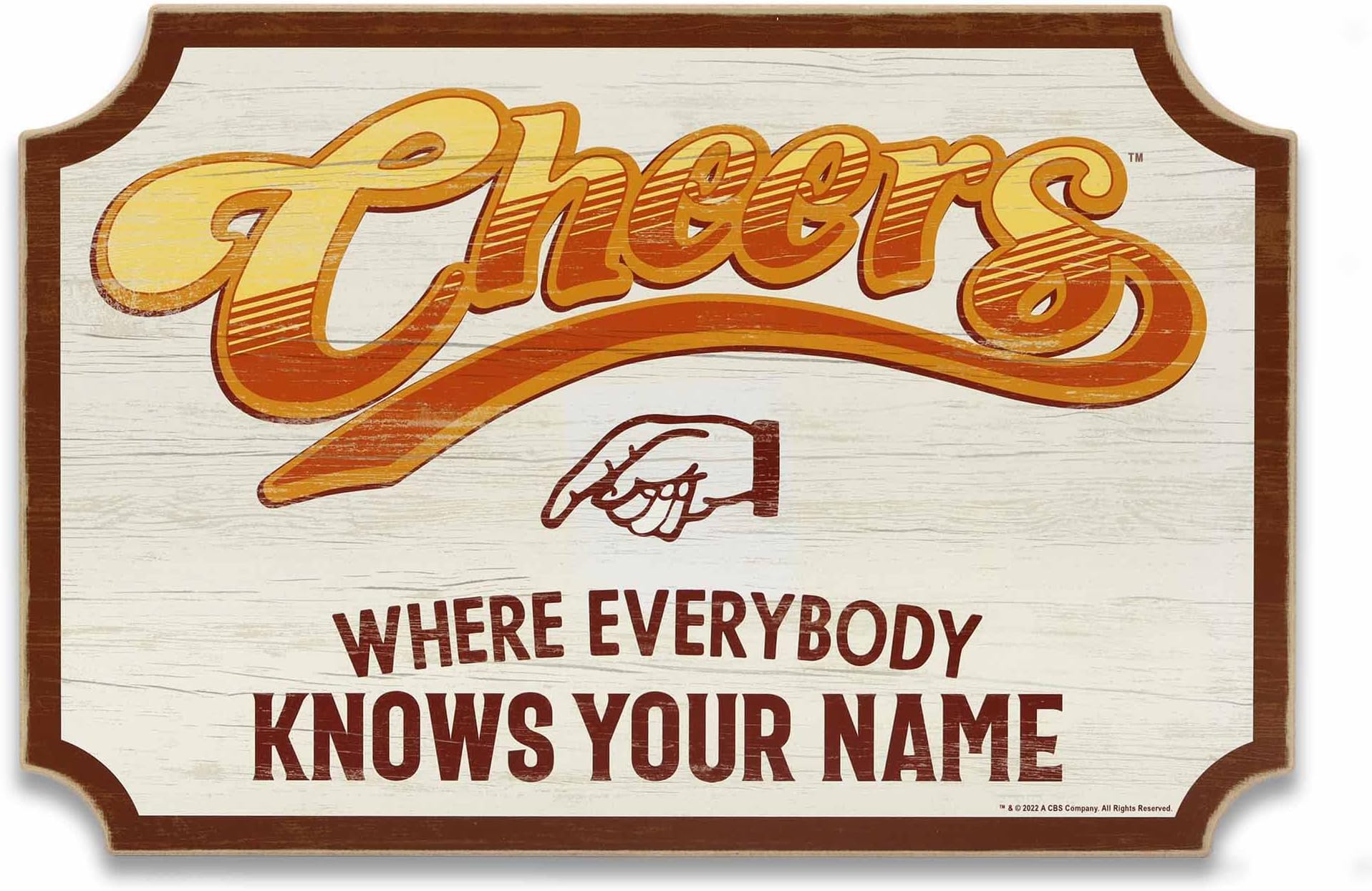 Amazon.com: Cheers Bar Sign Classic Sitcom TV Show Pub Boston Metal Tin ...