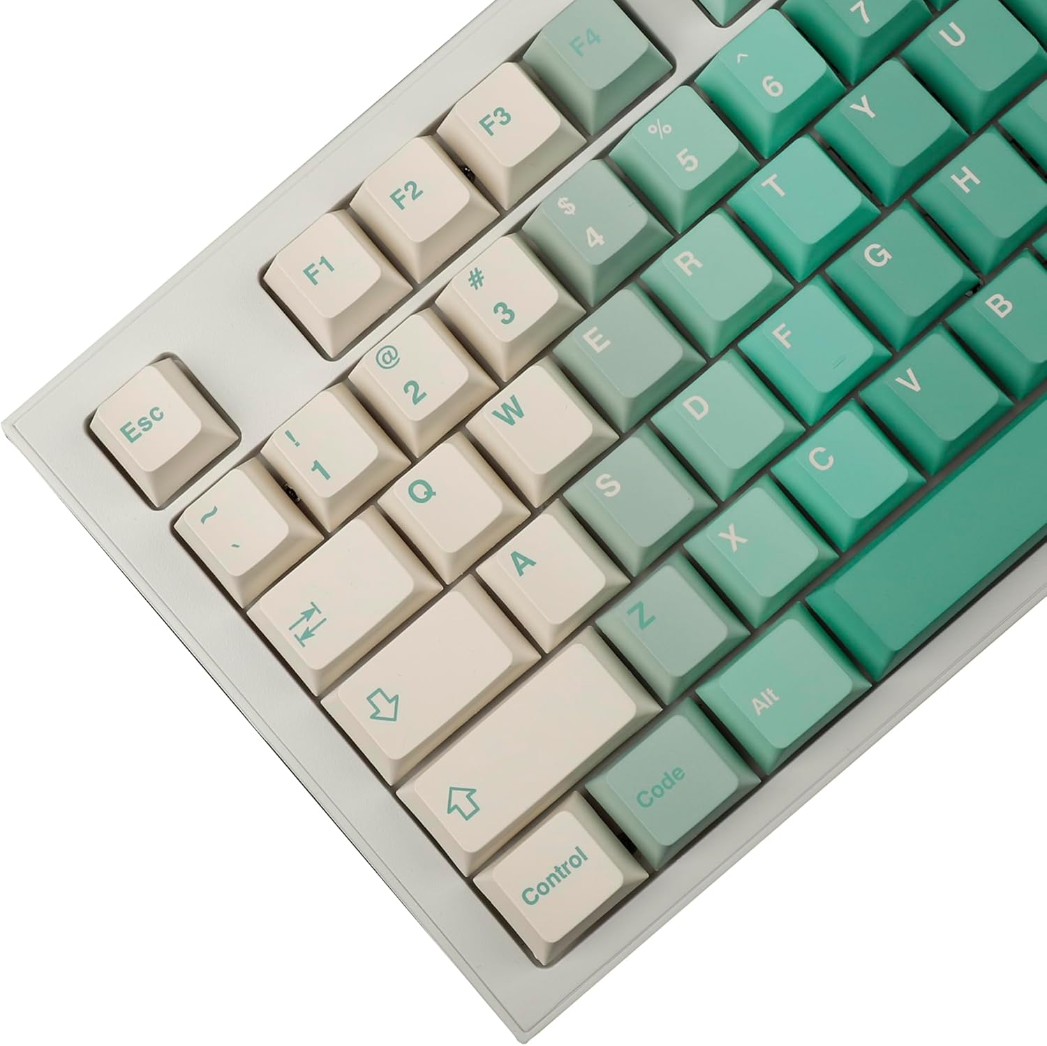 Amazon.com: Cherry Profile Green Gradient Dye Sub Keycaps PBT Key caps ...