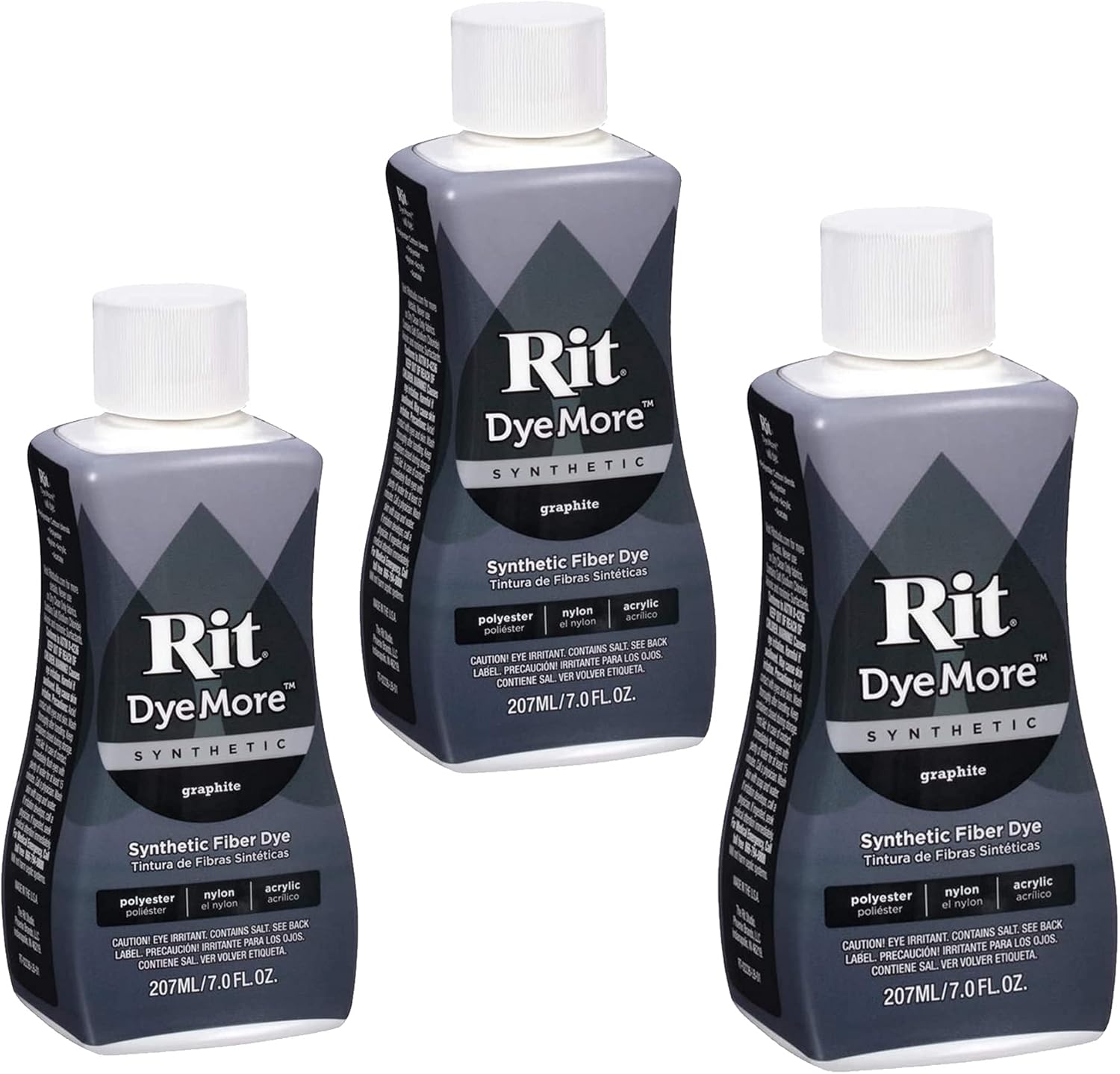 Amazon.com: Rit Dye (3-Pack) More Synthetic 7 Ounce Graphite