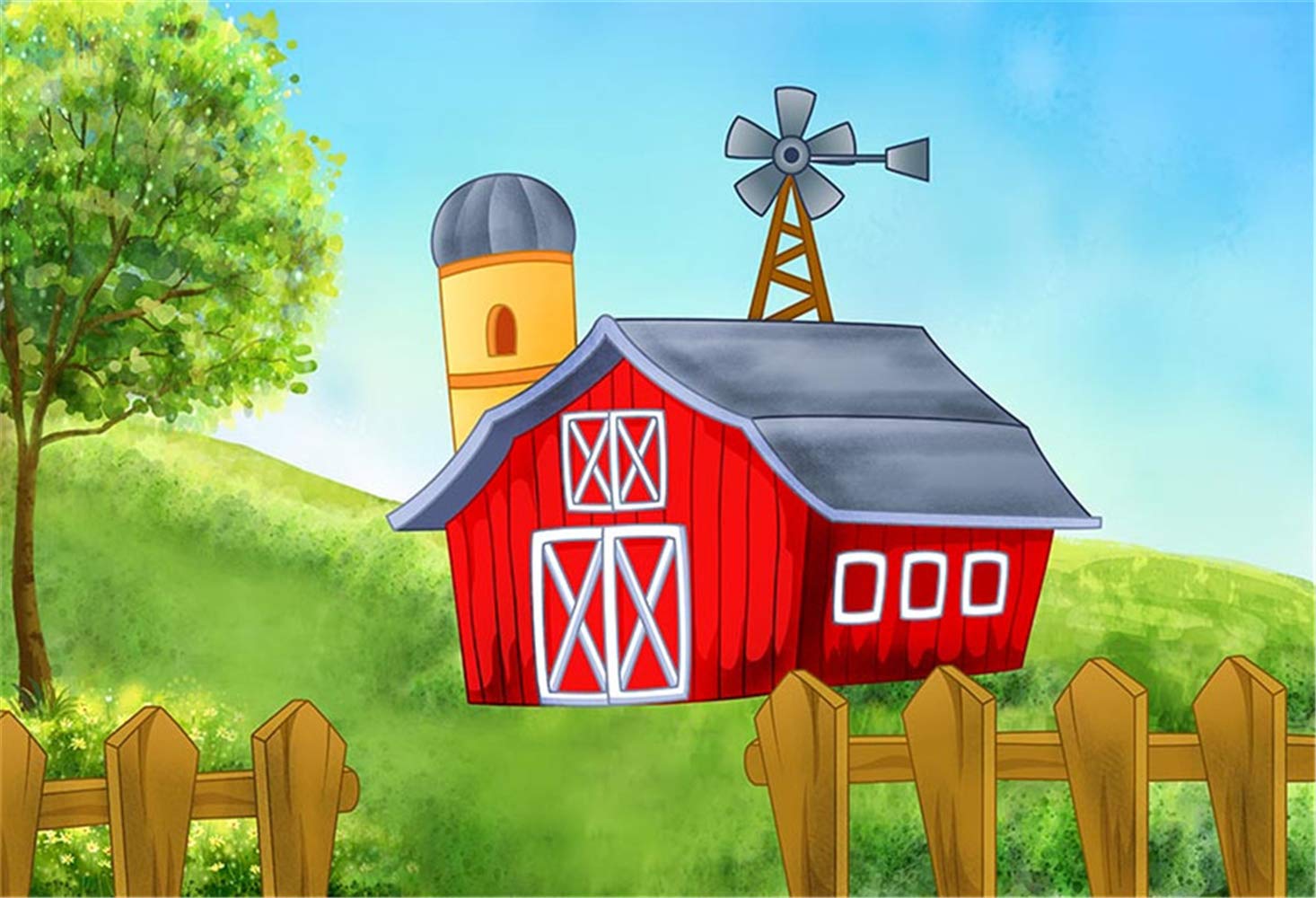 Red Farmhouse Clipart