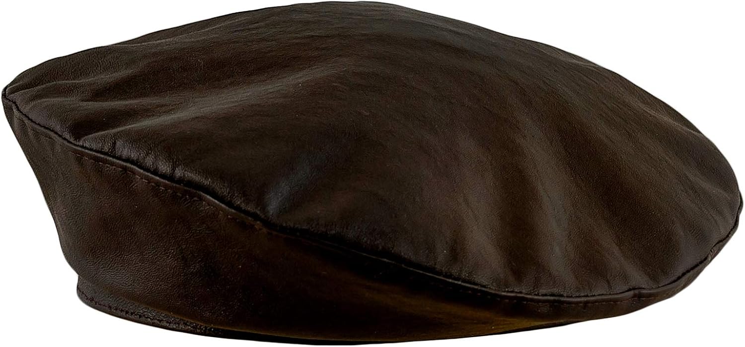 Sterkowski Model Rebel | 100% Natural Leather Beret for Men and Women ...