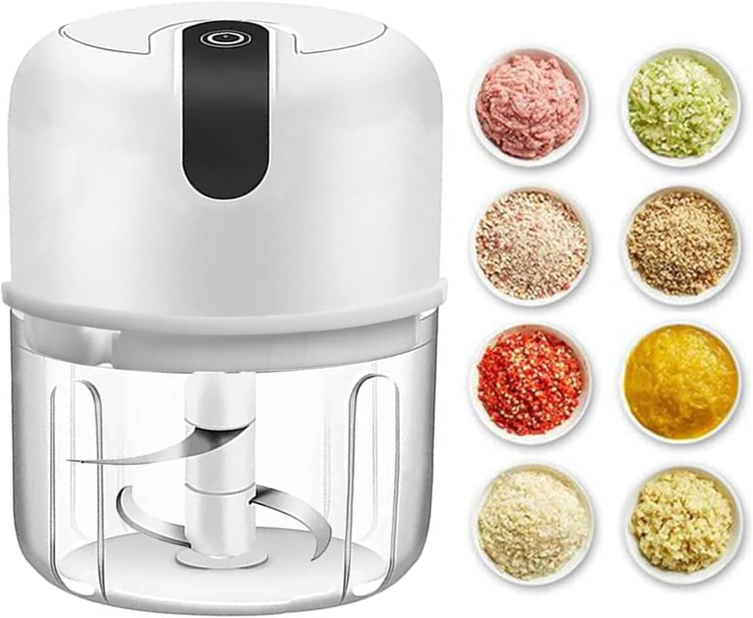 Amazon.com: Electric Mini Garlic Chopper, 250ml USB Rechargeable ...