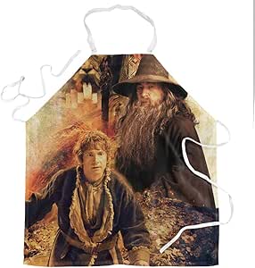 Amazon.com: The Hobbit Bilbo and Gandalf Cooking Apron for Indoor ...