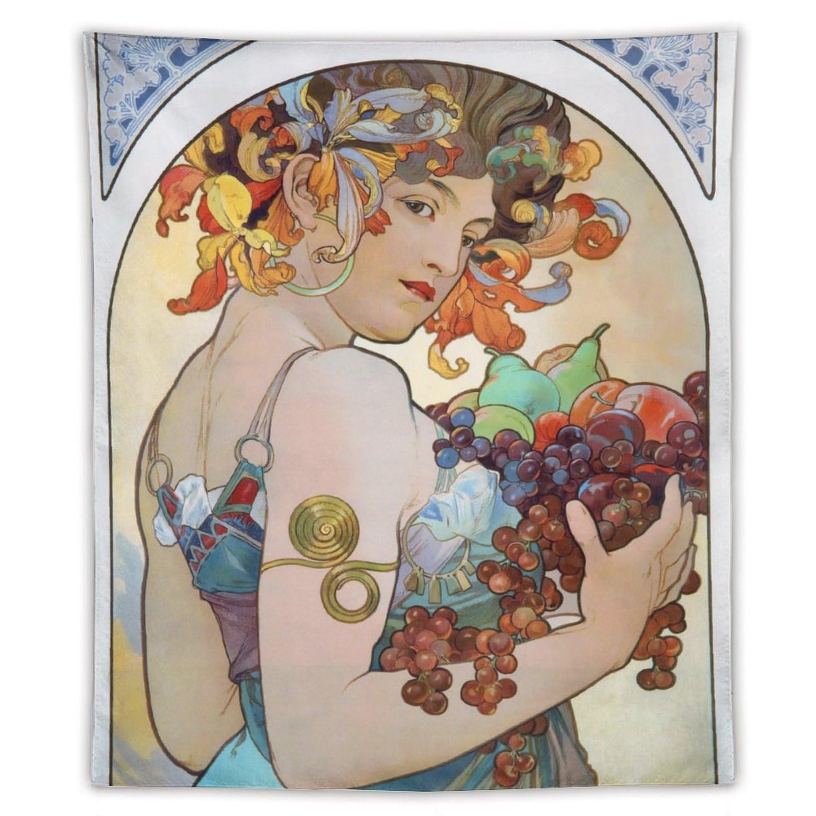 Amazon.co.jp: Alphonse Mucha アルフォンス・ミュシャ 代表作 ポスター タペストリー 壁アート プリント リビング 寝室 ダイニングルーム ホーム装飾 壁掛け50 ...