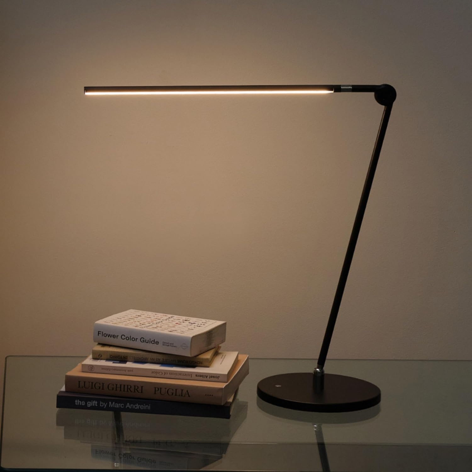 Brightech Libra LED Table Lamp - Contemporary Minimalist Thin Compact ...