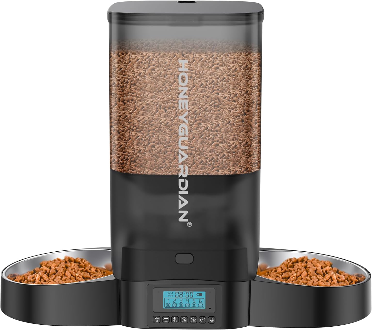 Amazon.com : HoneyGuaridan 5L Automatic Cat Feeder for Two Cats, Cat ...