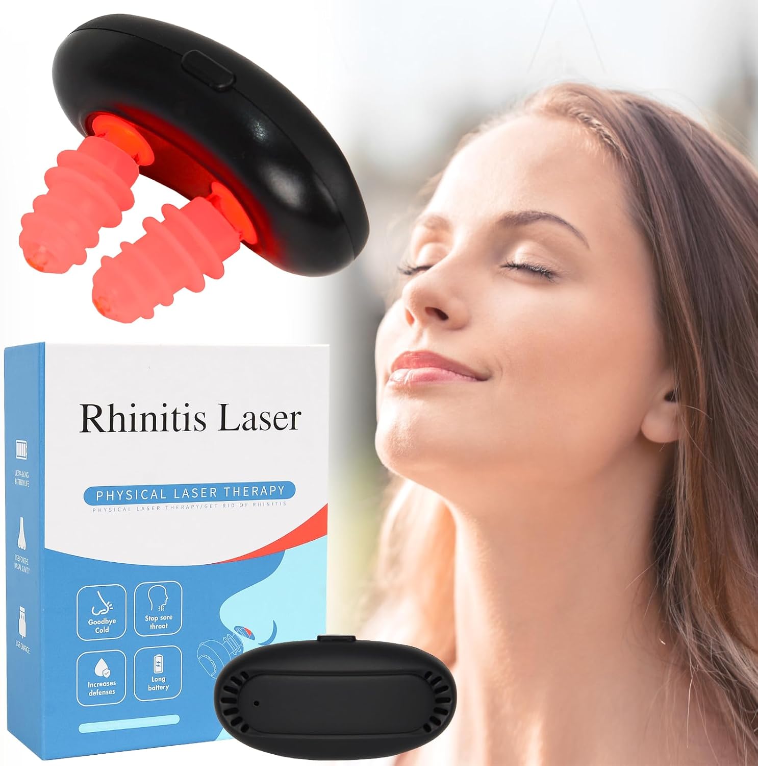 xinrongda Respirelief Red Light Nasal Therapy Device, Physiotherapy ...