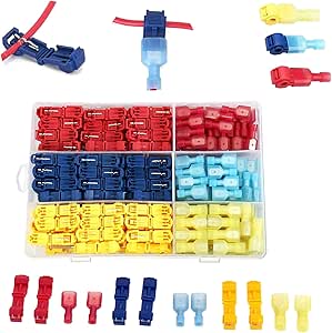 NTRENCY 240PCS T-Tap Wire Connectors,Wrightus Electrical Terminals ...