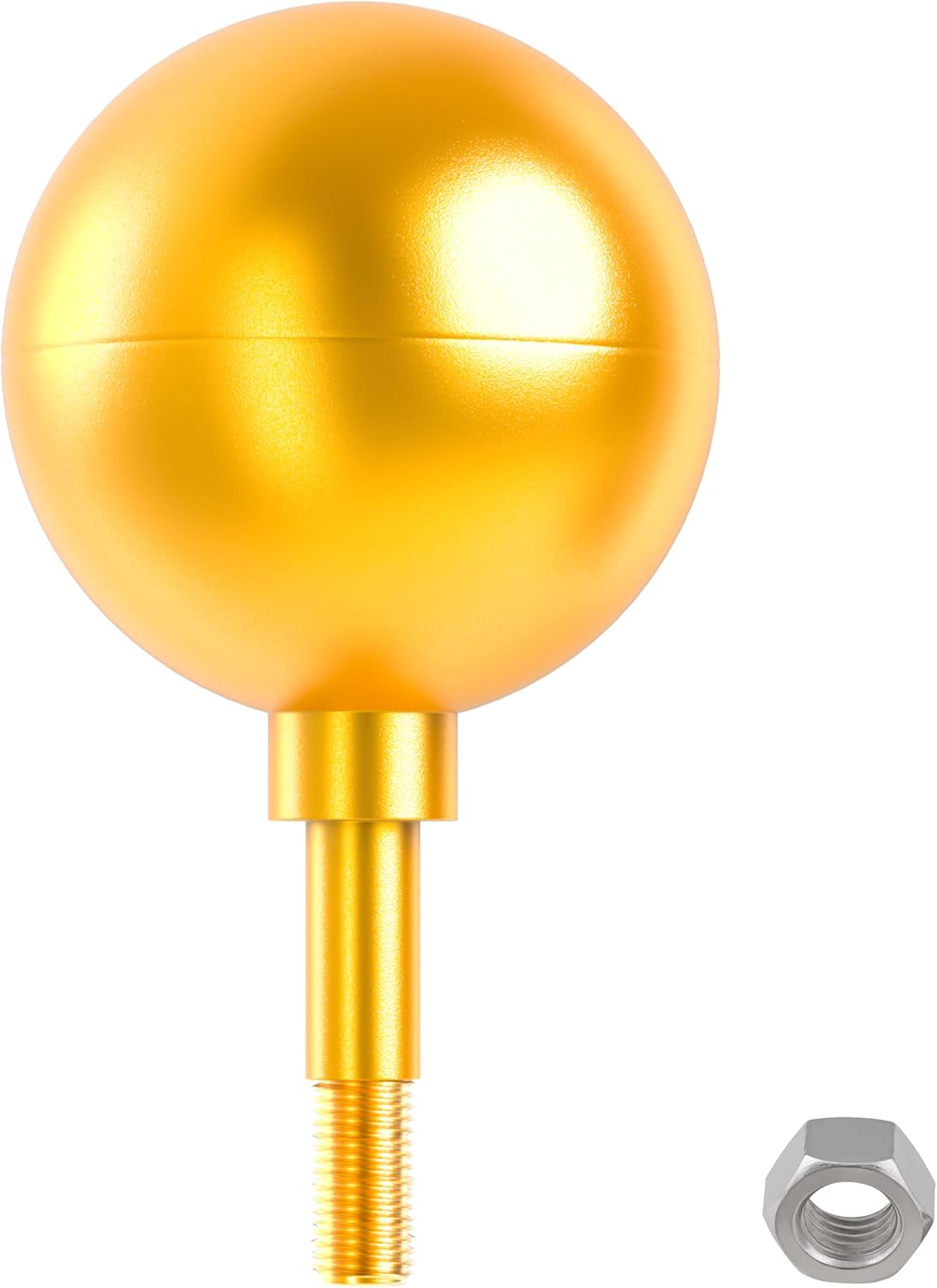 Amazon.com : PPQ Gold Flag Pole Ball Topper 3",1/2"-13 Threaded Screw w ...