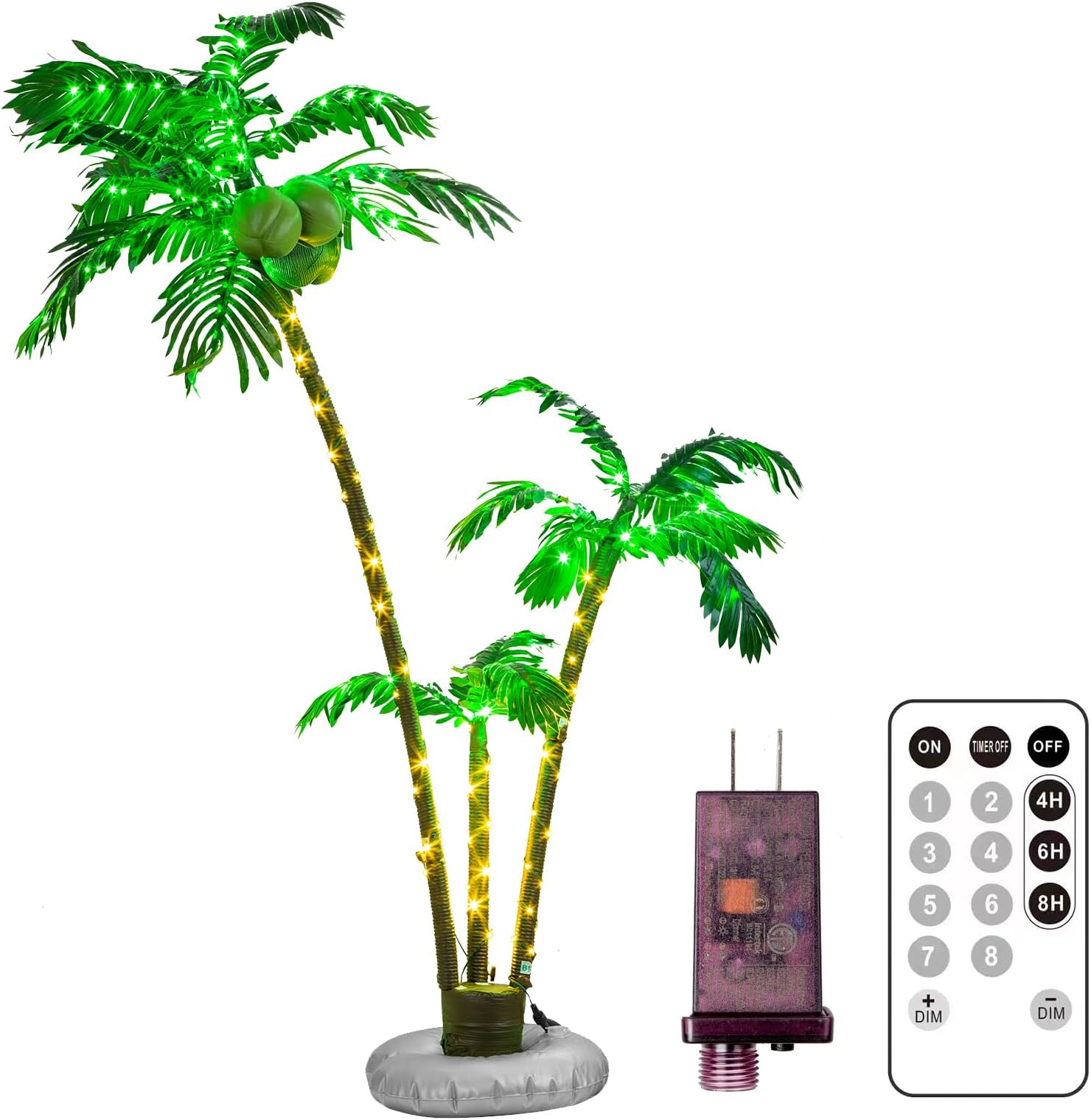 Amazon.com: 18Colors Palm Tree Decor LED Lighted Palm Tree Color ...