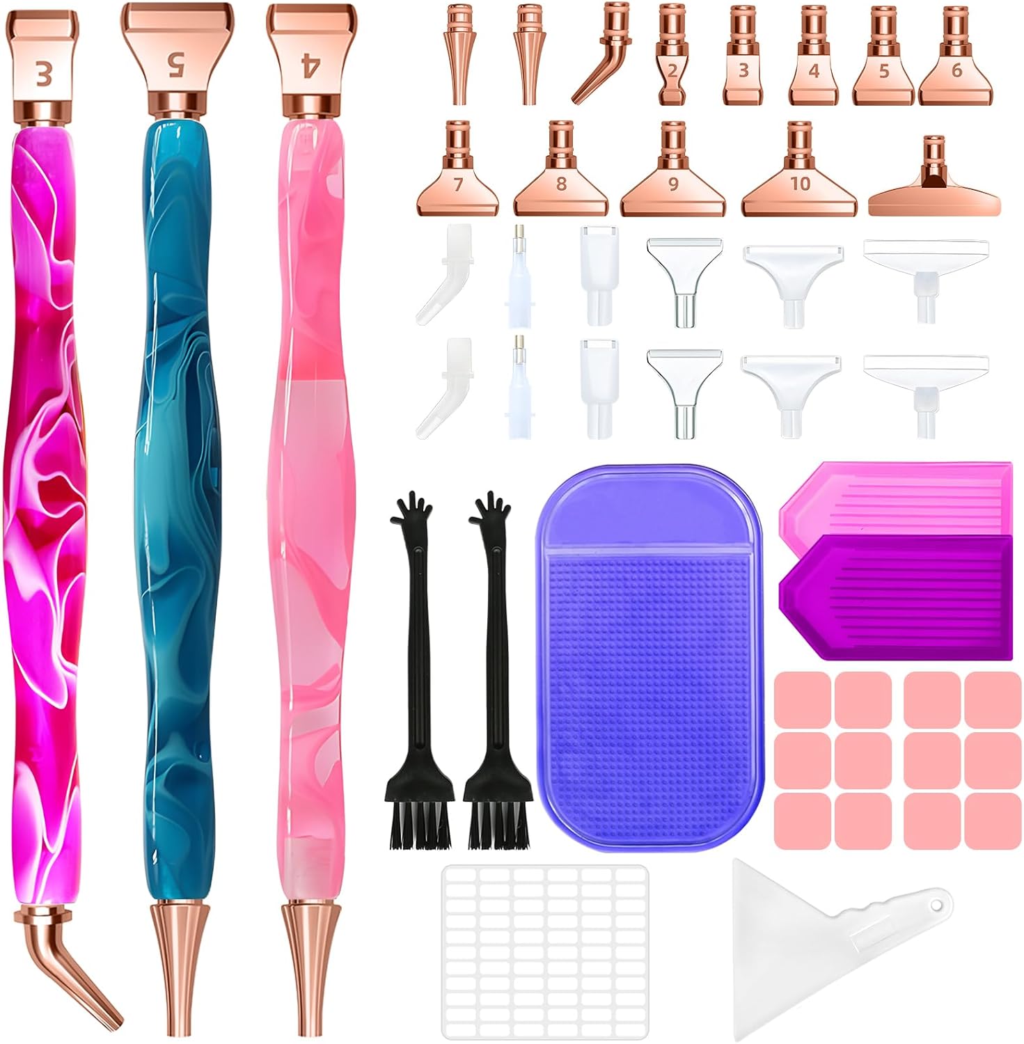 48 Pcs Diamond Art Pens Kits, 5D DIY Diamond Art Painting Pen with ...