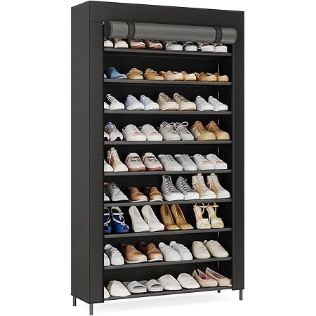 Amazon.com: TXT&BAZ 27-Pairs Portable Boot Rack Double Row Shoe Rack ...