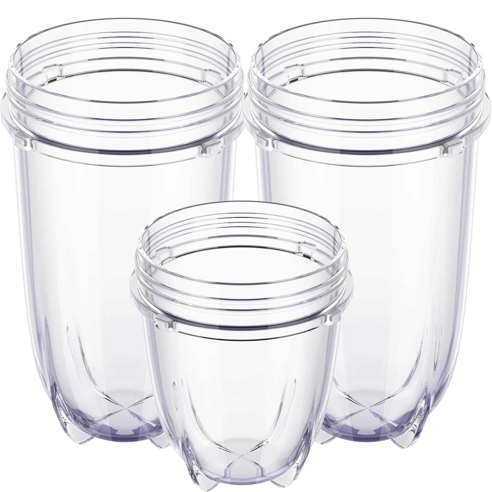 KASTWAVE 3-pack 16 ounce Cup and 12 ounce Short Cup Replacement Cup Set ...
