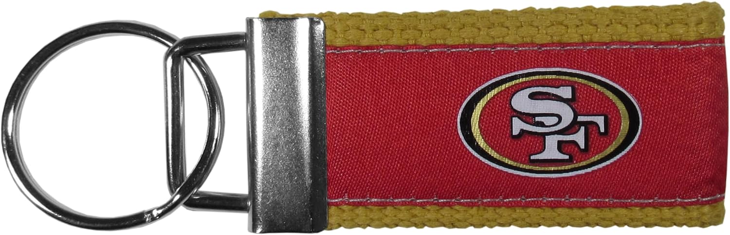 Amazon.com : Siskiyou Sports NFL San Francisco 49ers Woven Key Chain ...