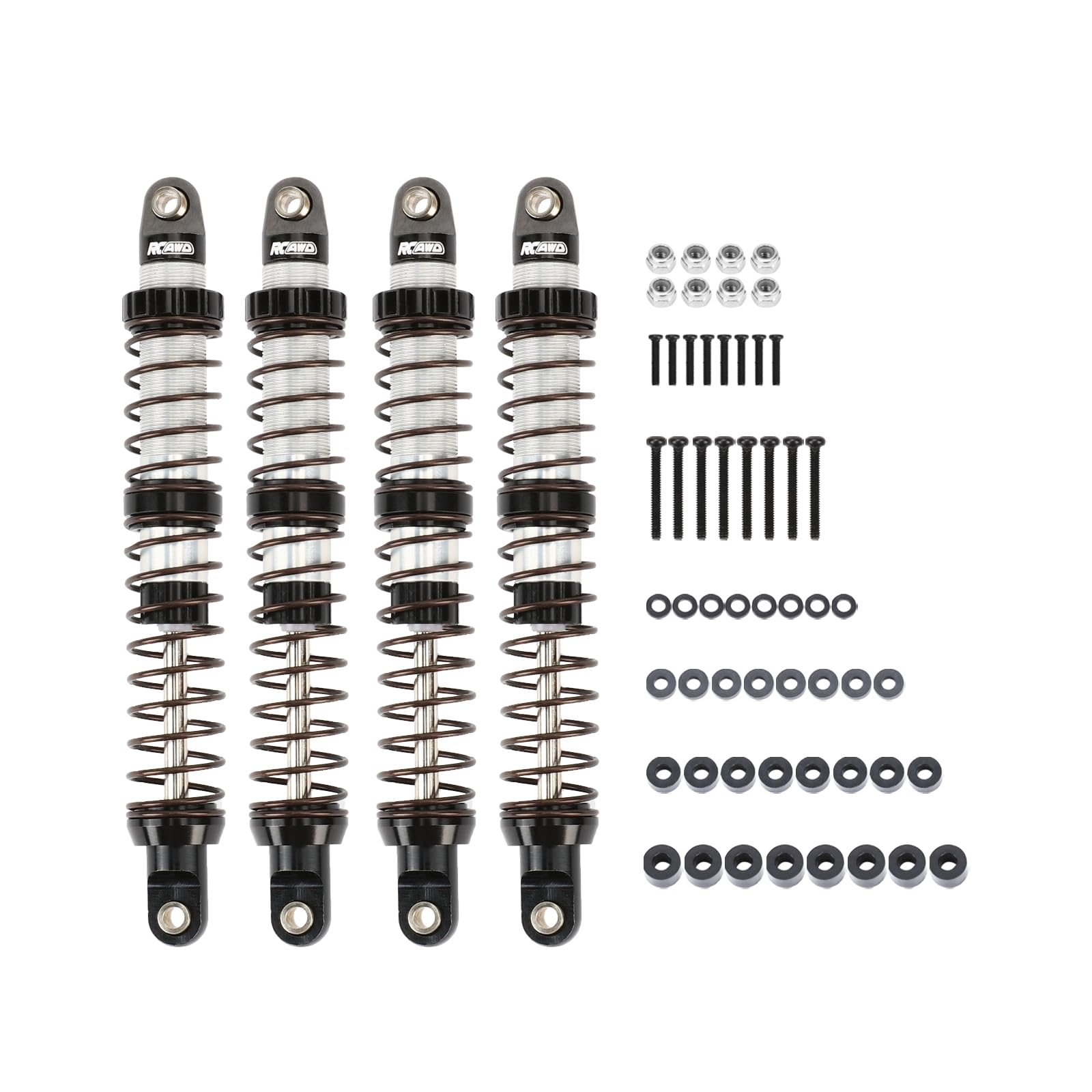 Amazon.com: RCAWD 7075 110mm Shock Absorbers Universal for 1/10 RC ...