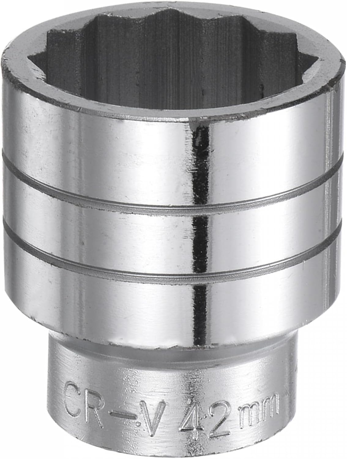 sourcing map 42mm 12 Point Shallow Socket 3/4" Drive Standard Metric CR ...