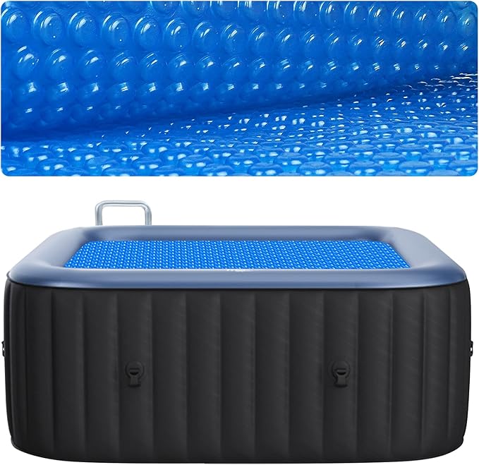 Amazon.com : KETNET 6x6 Ft Solar Hot Tub Cover Spa Bubble Covers ...