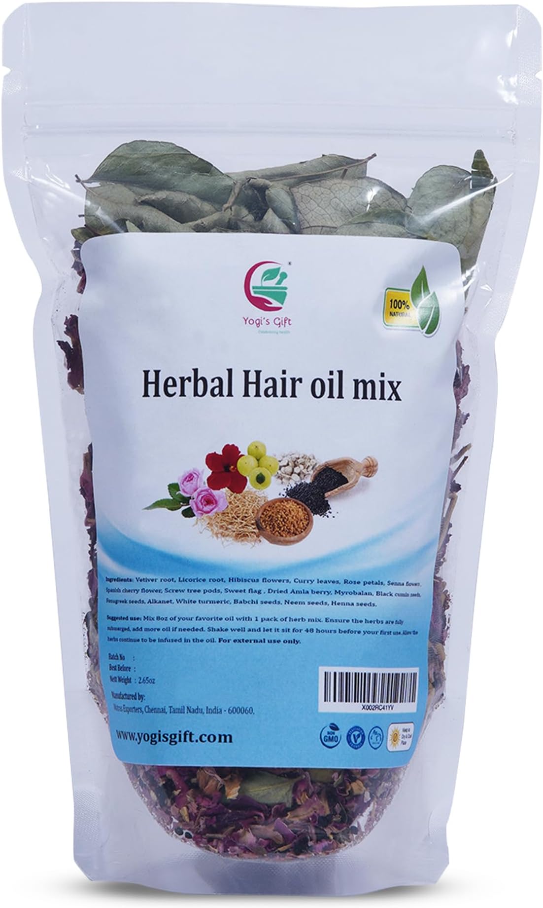 Amazon.com : MB Herbals Growth Booster Hair Pack | Blend of Henna ...
