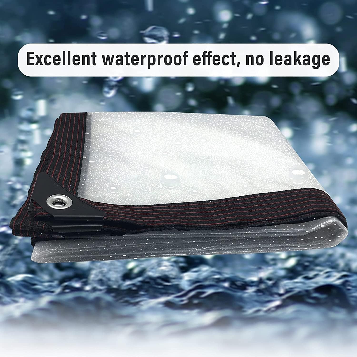 Waterproof Plastic Tarp with Eyelets, Gazebo Side Curtains with Eyelets ...