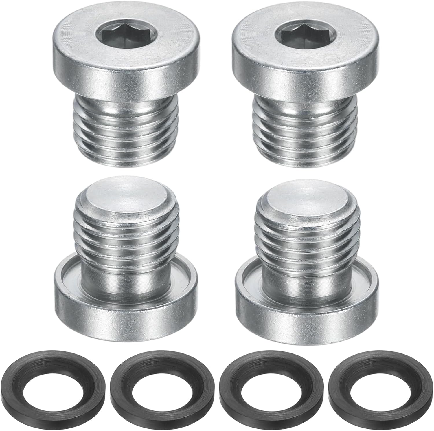 Amazon.com: uxcell 4Pcs M14x1.5 Inner Hex Head Pipe Fitting Plug ...
