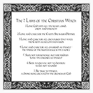 Amazon.com: The Seven Laws of the Christian Witch Sticker Vinyl Bumper ...