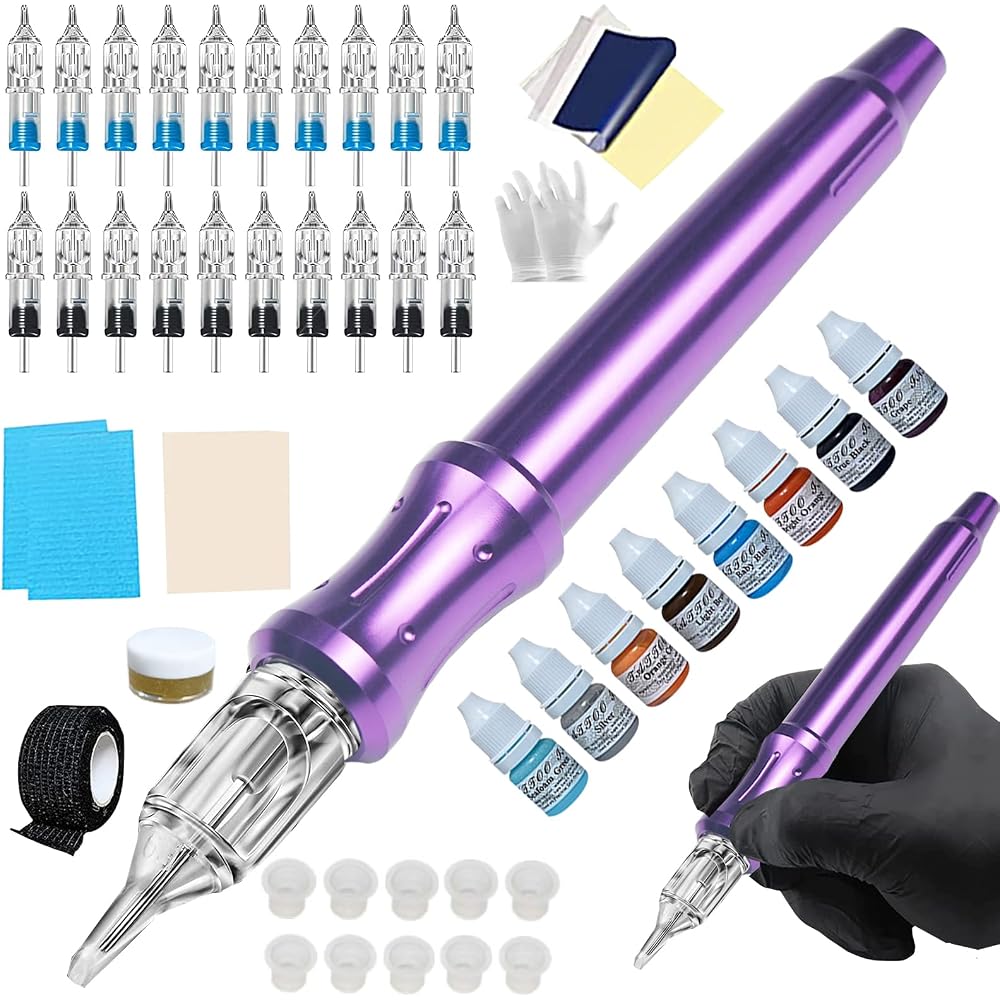 $4/mo - Finance Chiitek Tattoo Kit Handpoke Tattoo Manual Kit 20PCS ...