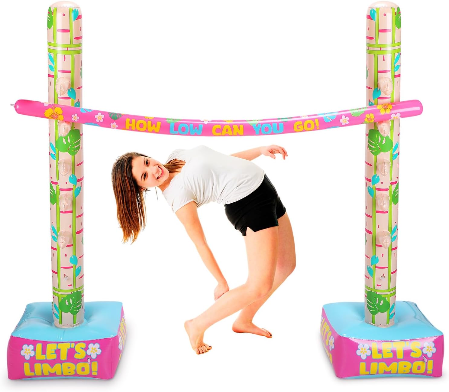 Amazon.com: Motionchic Summer Inflatable Limbo Game for Adults 59 Inch ...