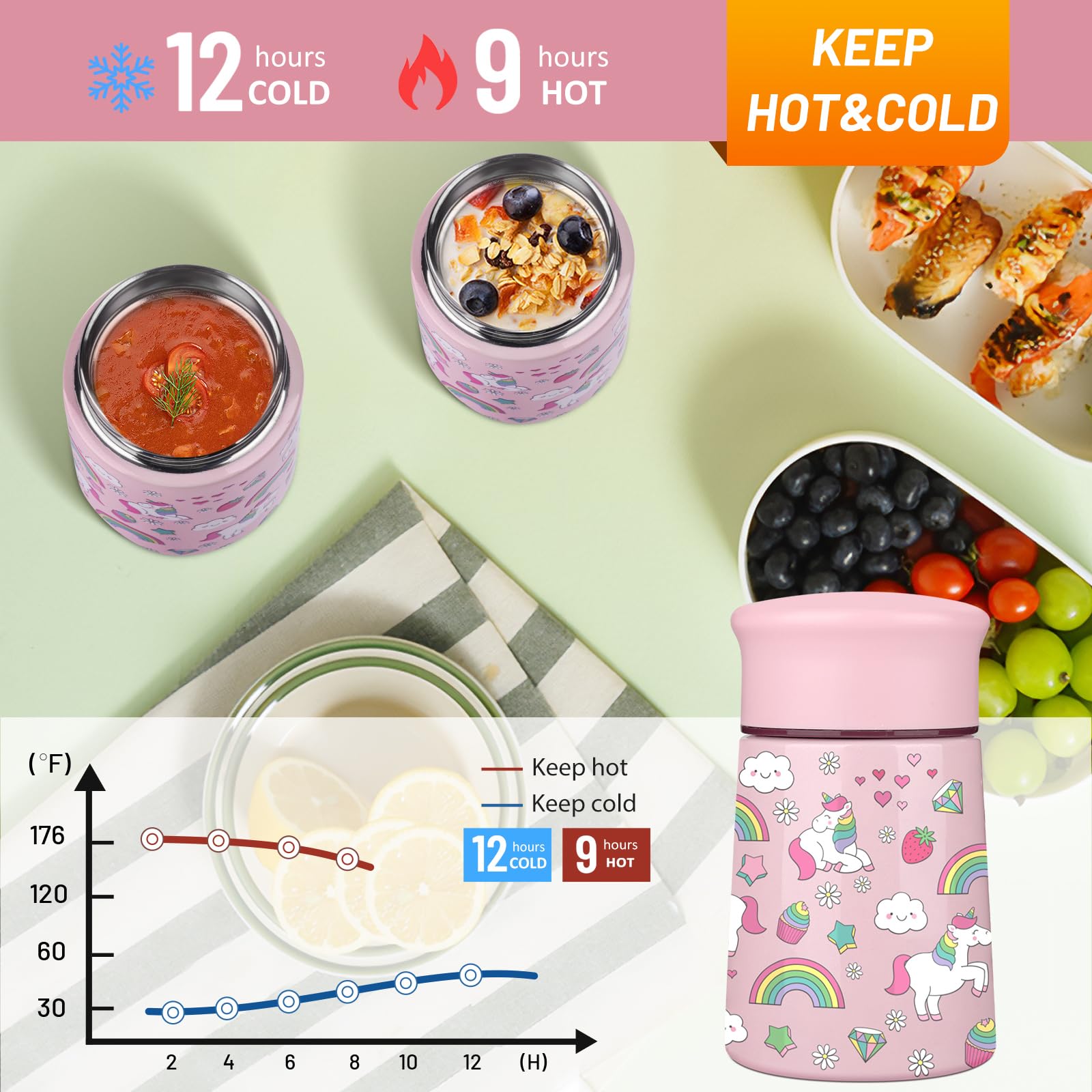 Snapklik.com : Charcy 9oz Thermo For Hot Food