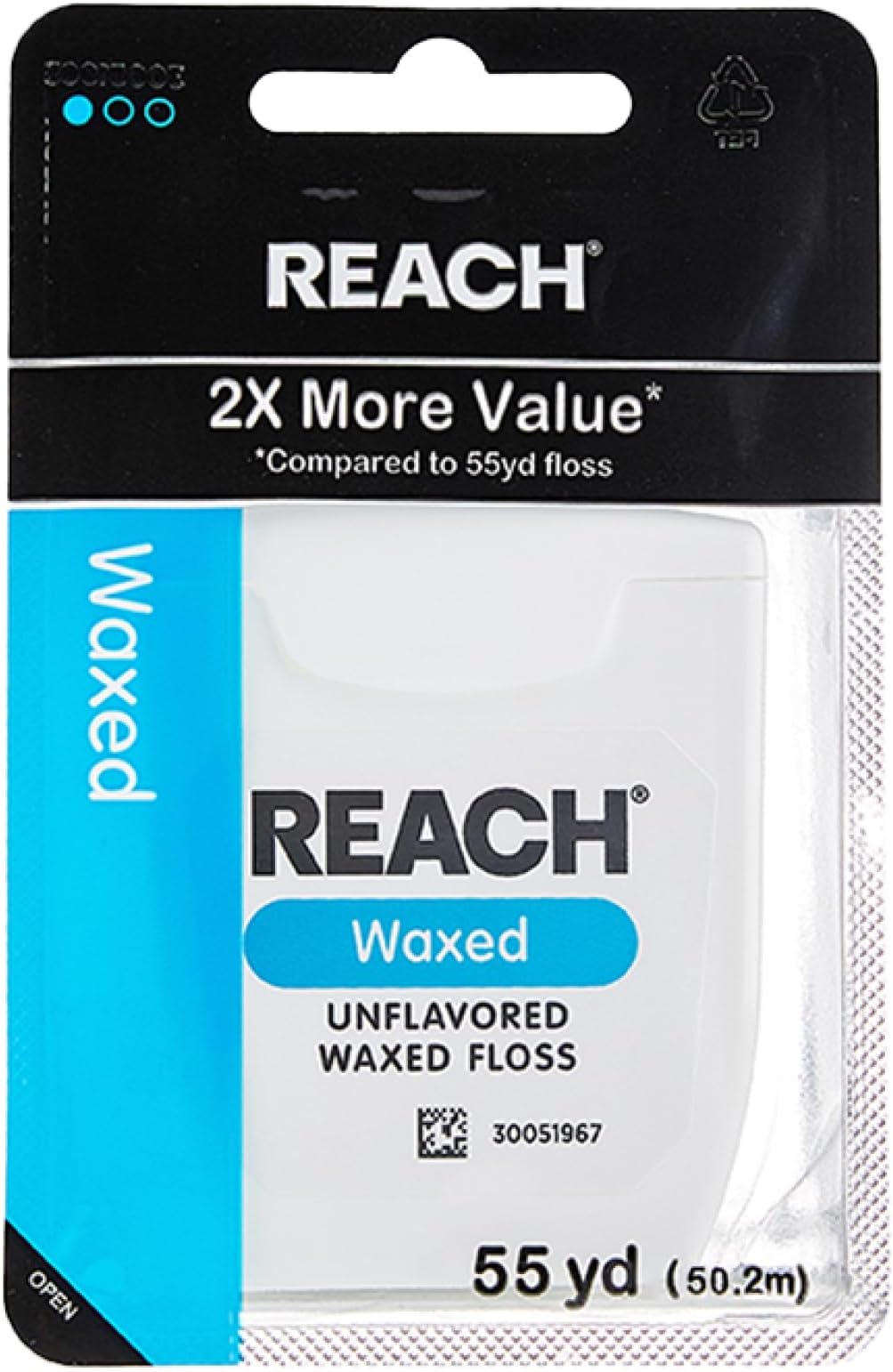 Amazon.com : REACH Waxed Dental Floss,Unflavored, Plaque Remover for ...