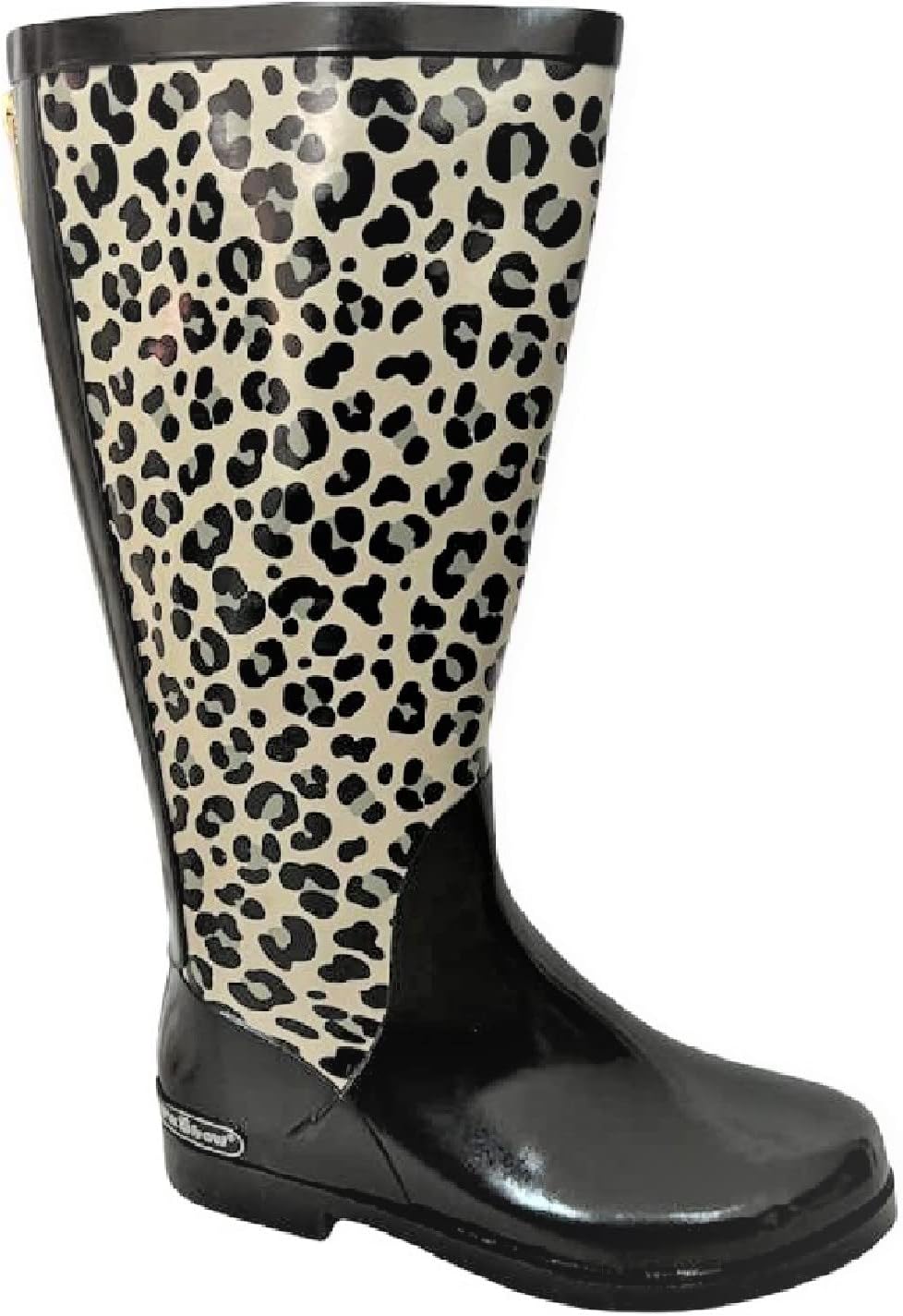 sole london GIRLS LADIES WELLIES FESTIVAL GARDEN TALL RAIN LEOPARD ...