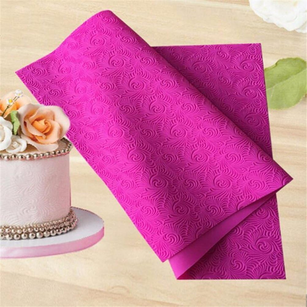 Wedding Impression Flower Pattern Silicone Cake Lace Mat, Cake Border ...