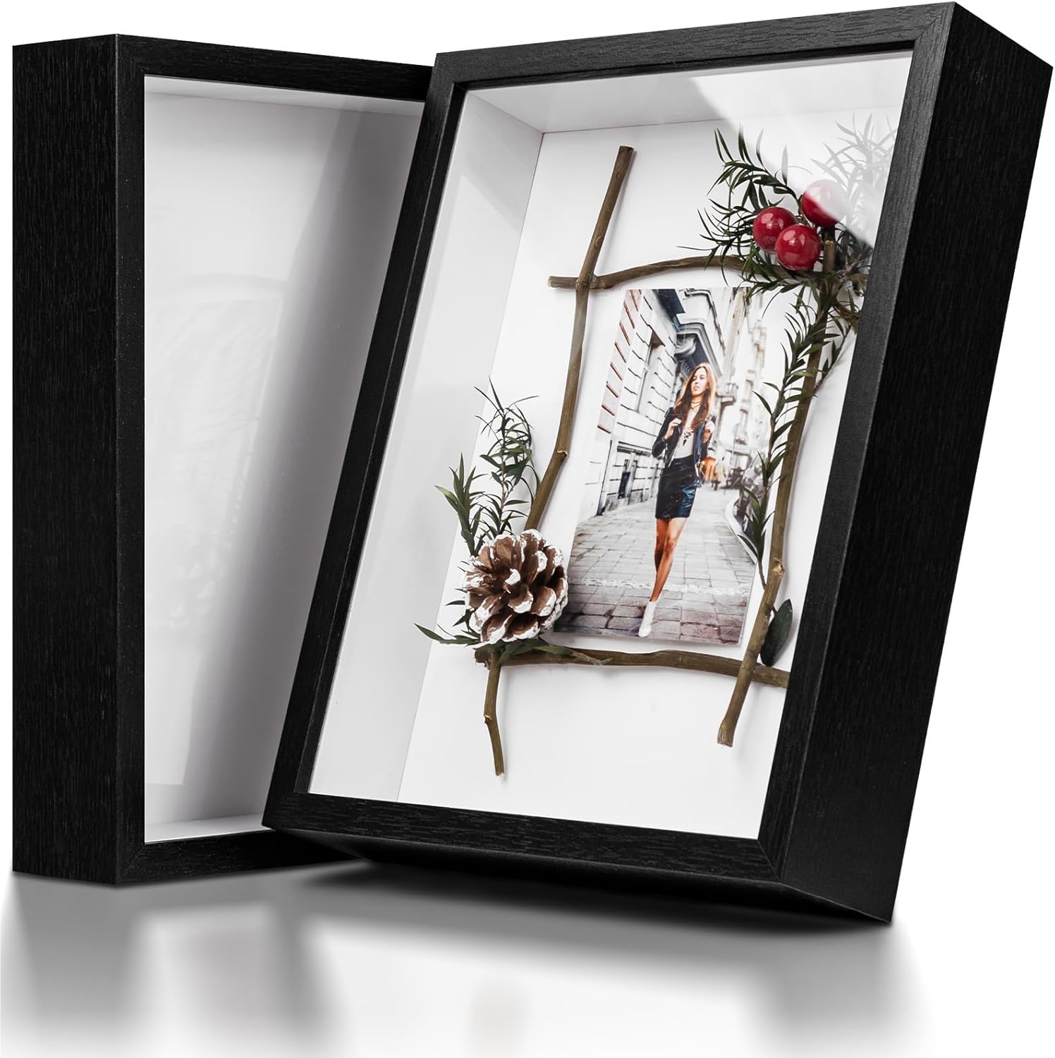 Amazon.com - Shadow Box Frame 2Pcs, Black Shadow Box 8x10 Suitable for ...