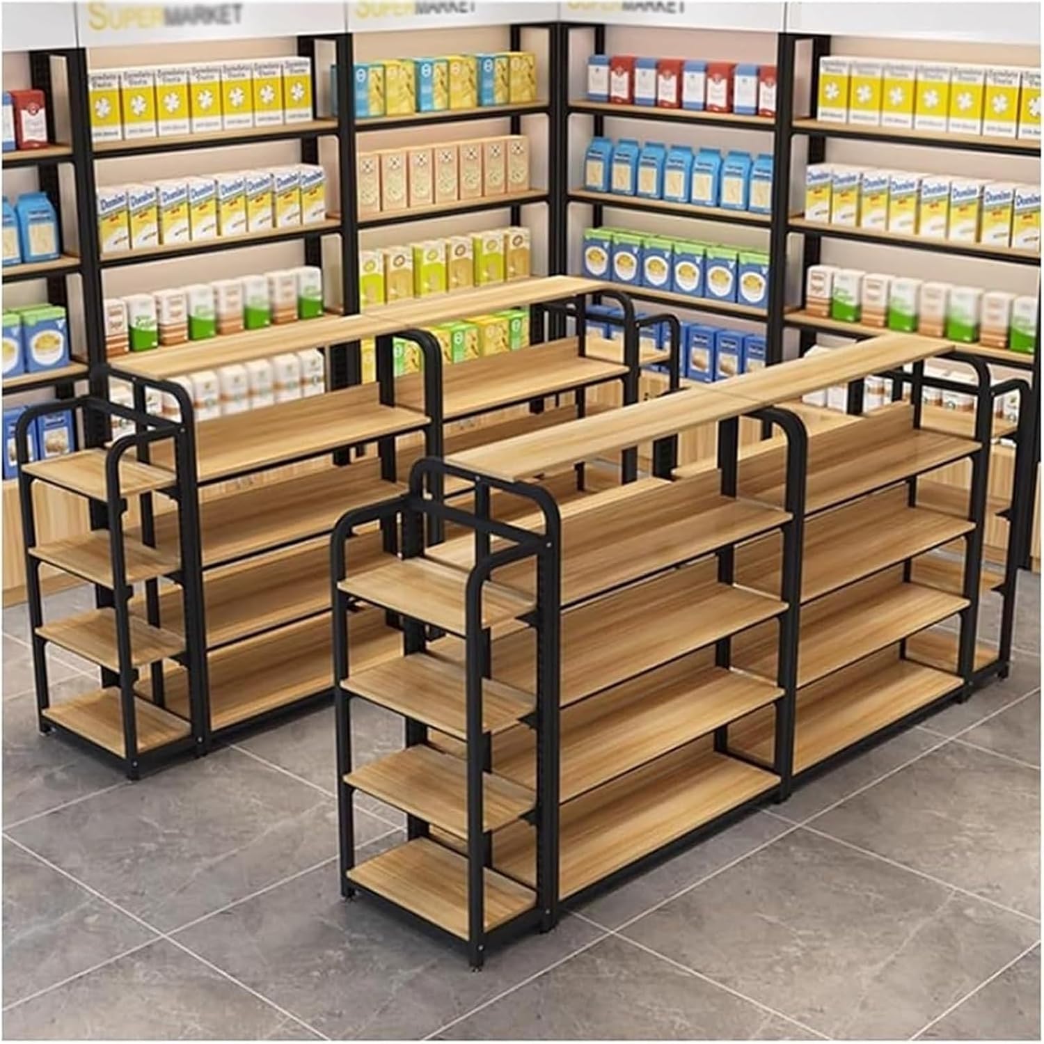 Amazon.com: JevLoN Commercial Supermarket Shelf,Candy Display Rack ...